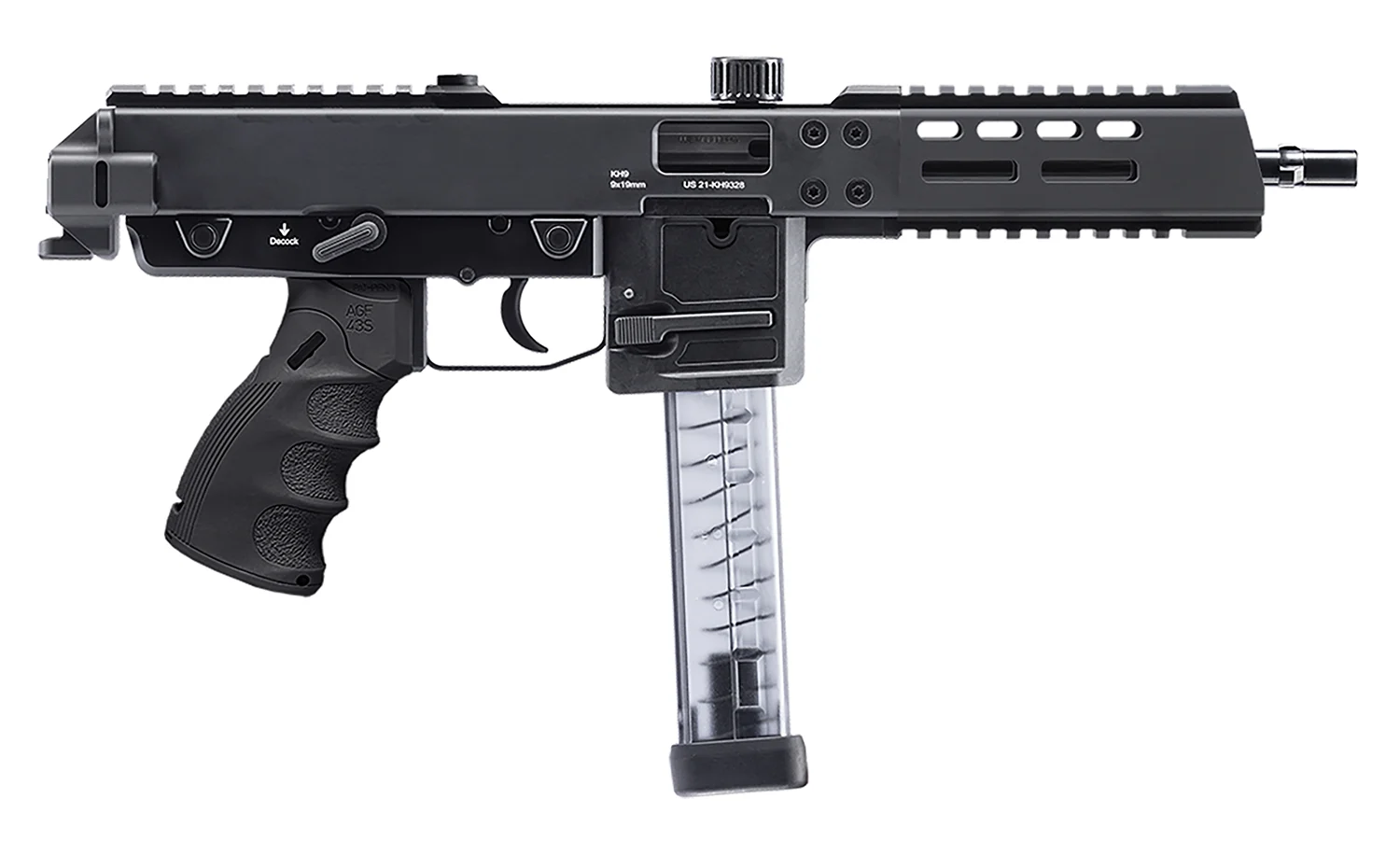 B&T Firearms BT-440000-C-US KH9 Covert 9mm Luger 30+1 6" Black Barrel ...