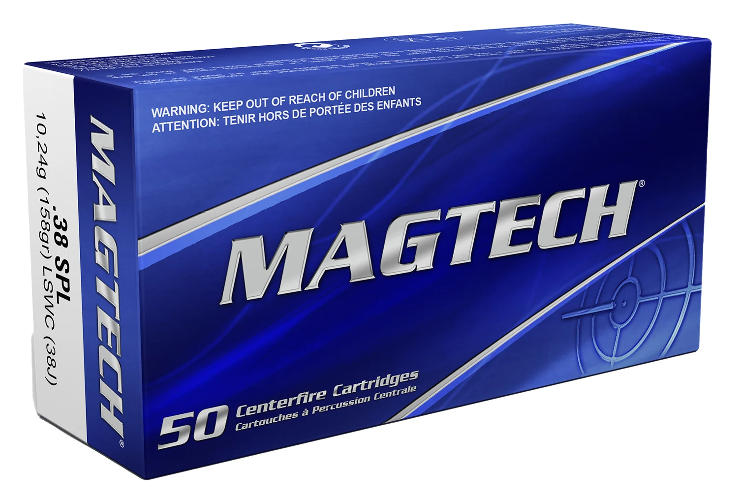 Magtech 38J Range/Training 38Special 158gr Lead Semi Wadcutter 50 Per ...