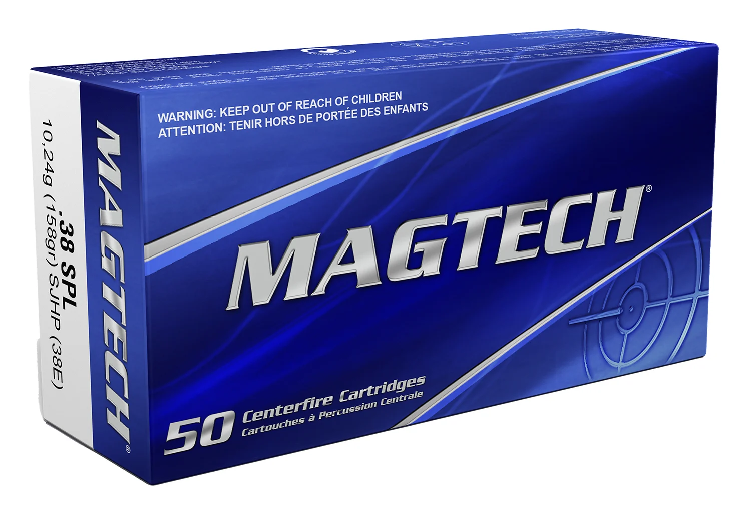 Magtech 38E Range/Training 38Special 158gr Semi Jacketed Hollow Point ...