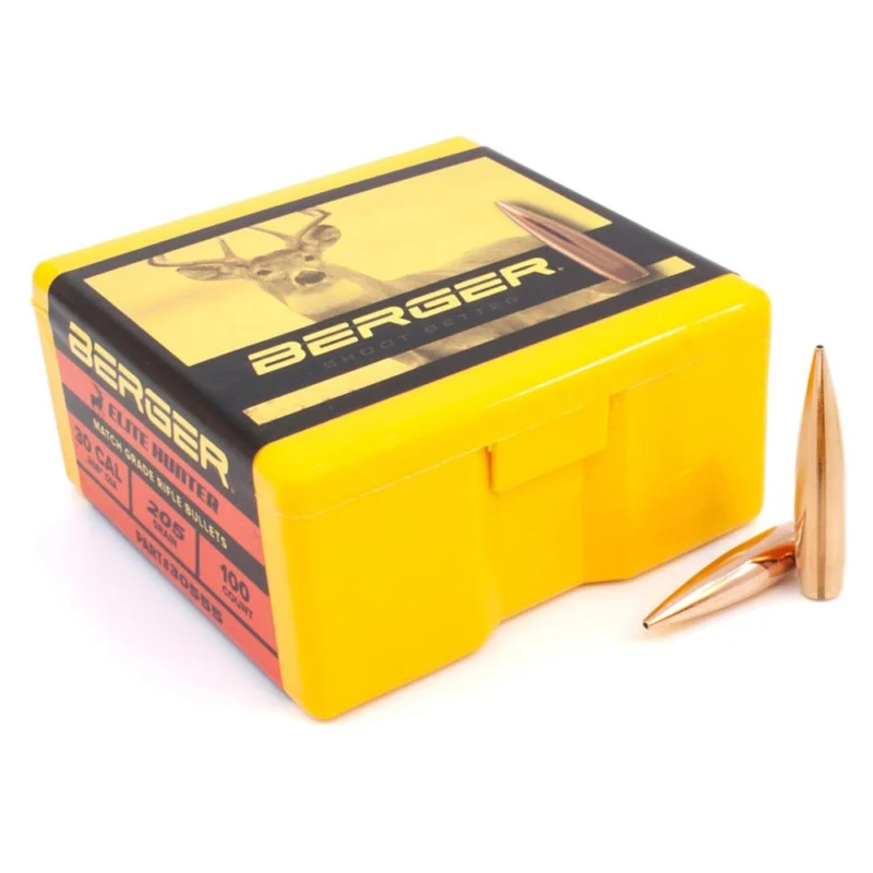 Berger Elite Hunter Rifle Bullets .30 Cal 205 Gr BTHP 100/ct - Sharp’s ...